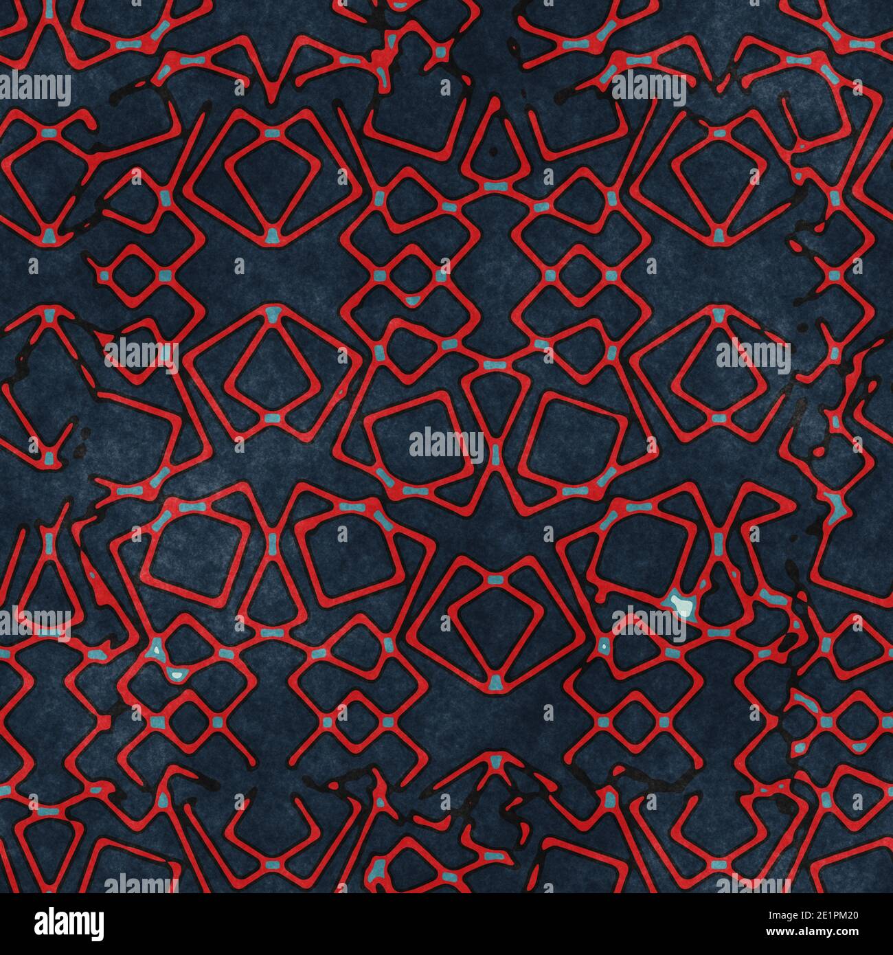 Red and navy textured urban seamless pattern Stock Photo - Alamy