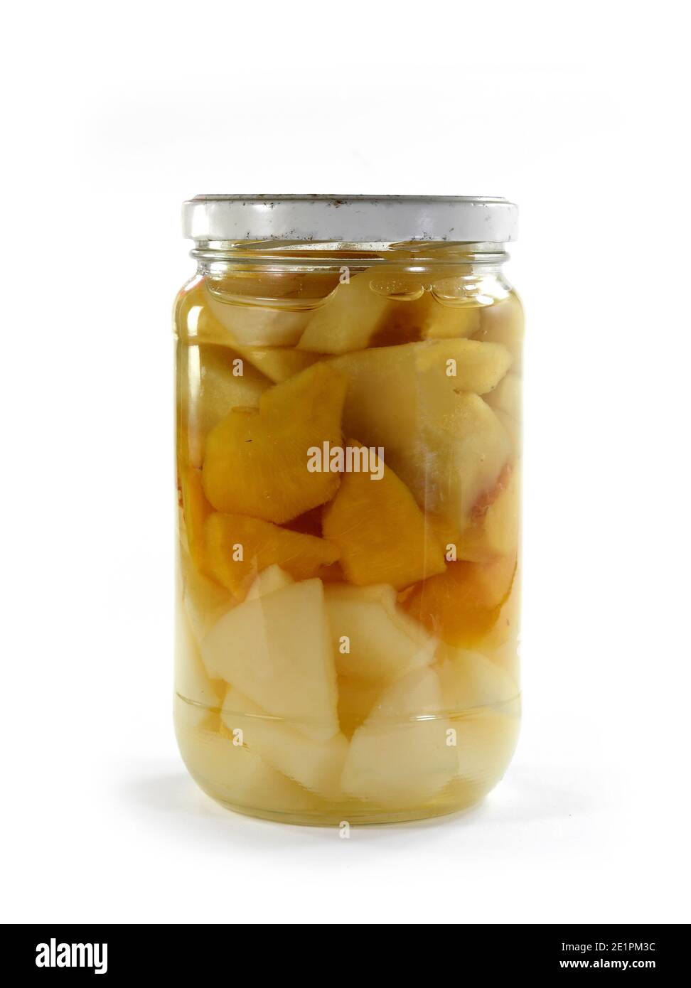 Compote of mixing fruit in a glass jar Stock Photo - Alamy
