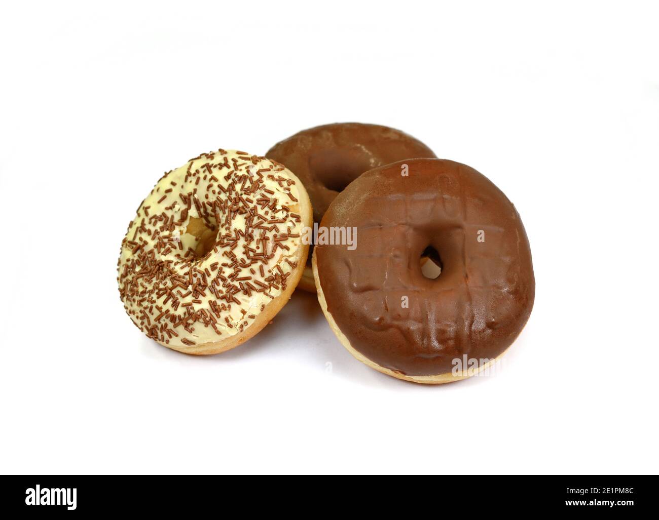 donuts isolated on white background Stock Photo - Alamy