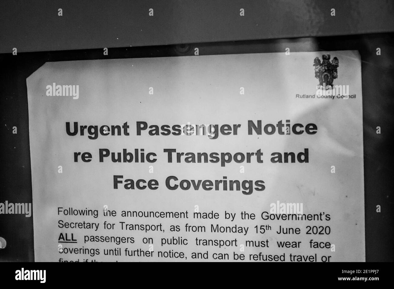 Bus passengers face coverings hi-res stock photography and images - Alamy