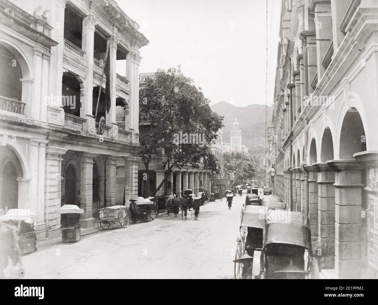 Vintage 19th century photograph: Hong Kong (China) c.1880's Stock Photo ...