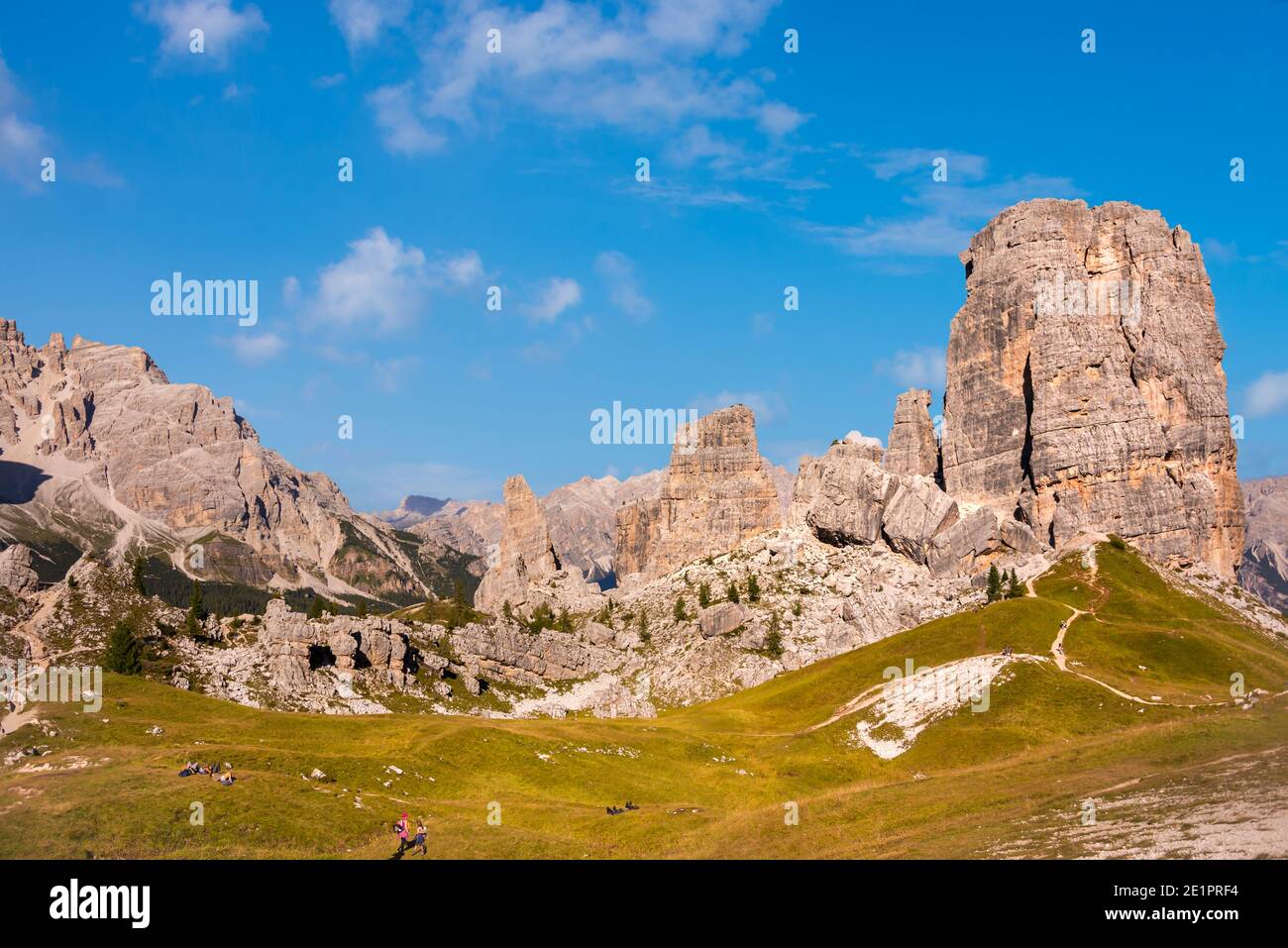 Panoramic view to Dolomite alps in Italy Stock Photo - Alamy