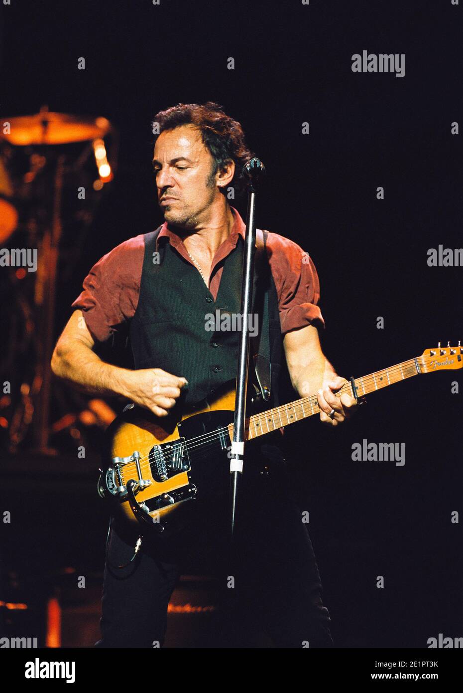 Bruce Springsteen and the E Street band in concert at Wembley Arena ...