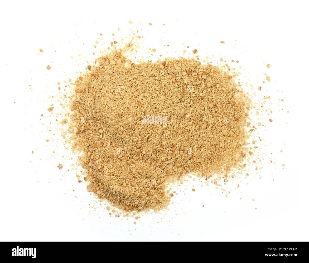 Ground biscuits on white background Stock Photo - Alamy
