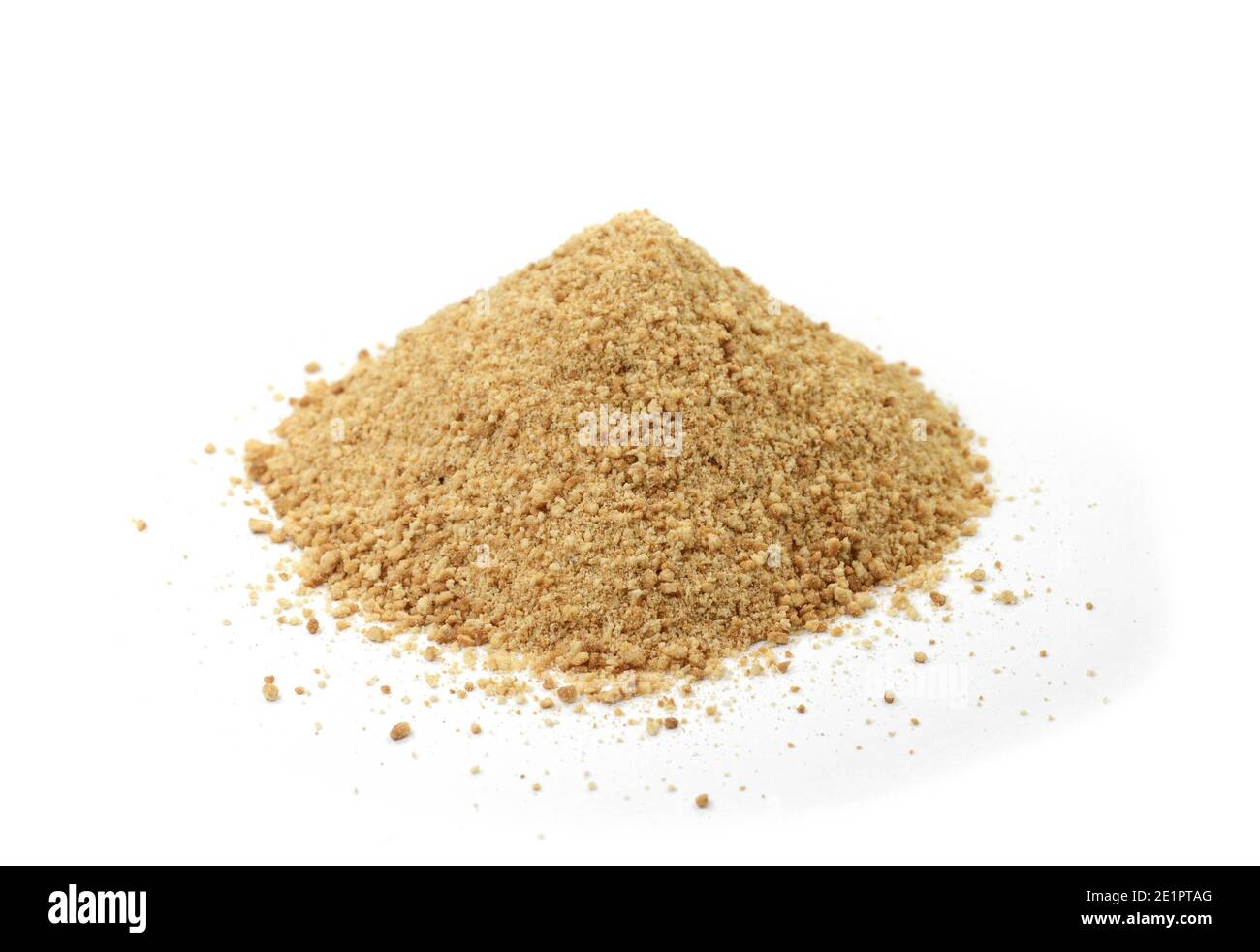 Ground biscuits on white background Stock Photo - Alamy