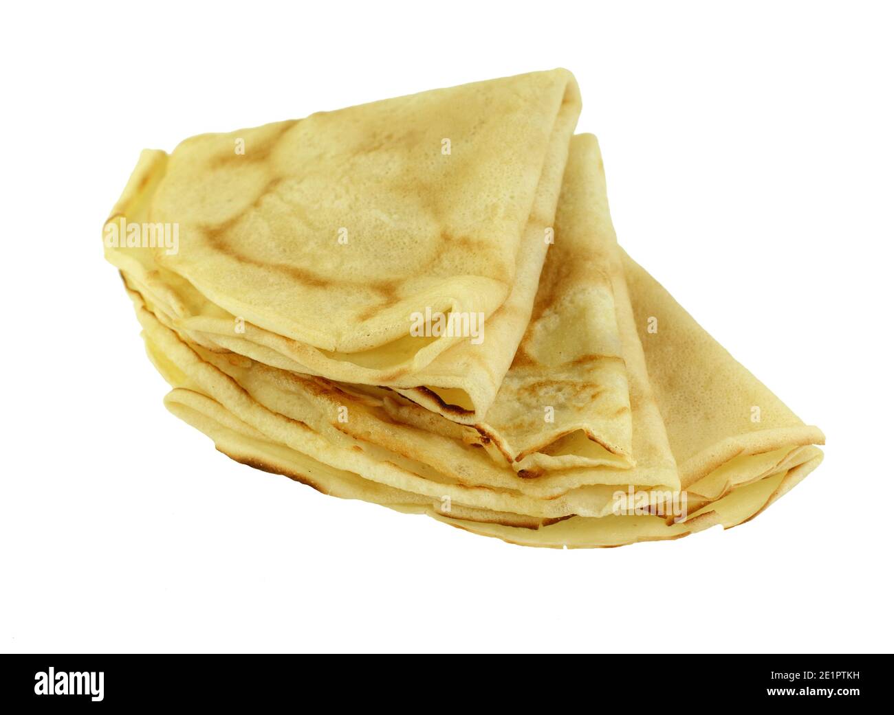 Pancake isolated on white background. Traditional russian and serbian ...