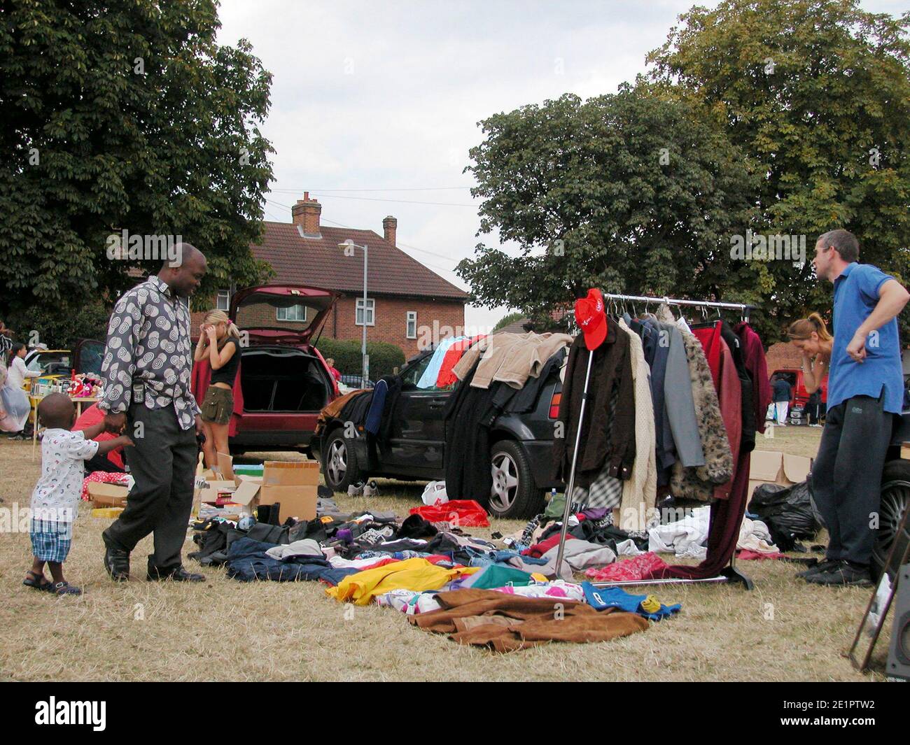 Car boot sale South London Stock Photo - Alamy