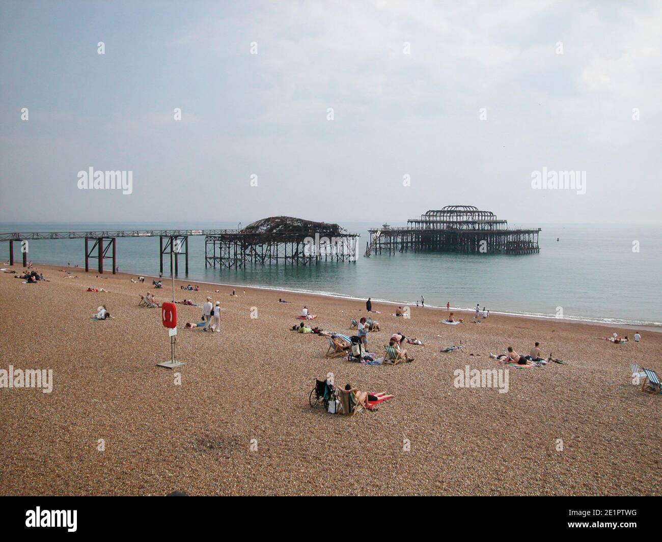 West Pier. Brighton West pier after the fire Burnt remains of Brighton ...