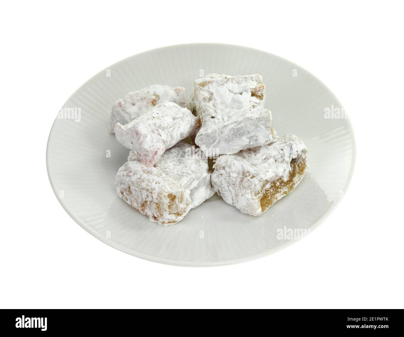 Turkish delight isolated on white. Ratluk Stock Photo - Alamy
