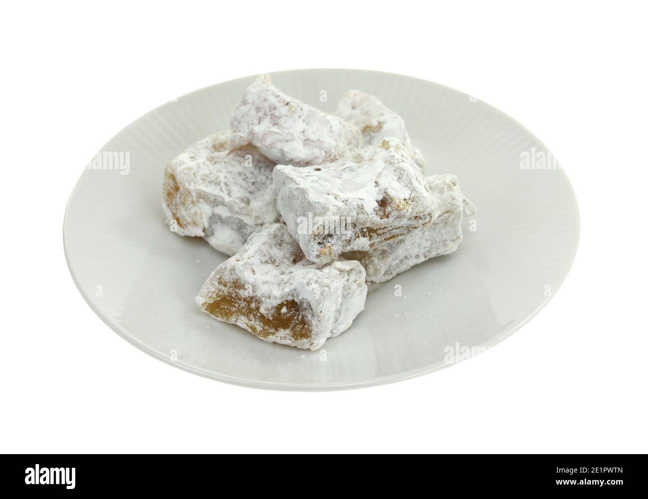 Turkish delight isolated on white. Ratluk Stock Photo - Alamy