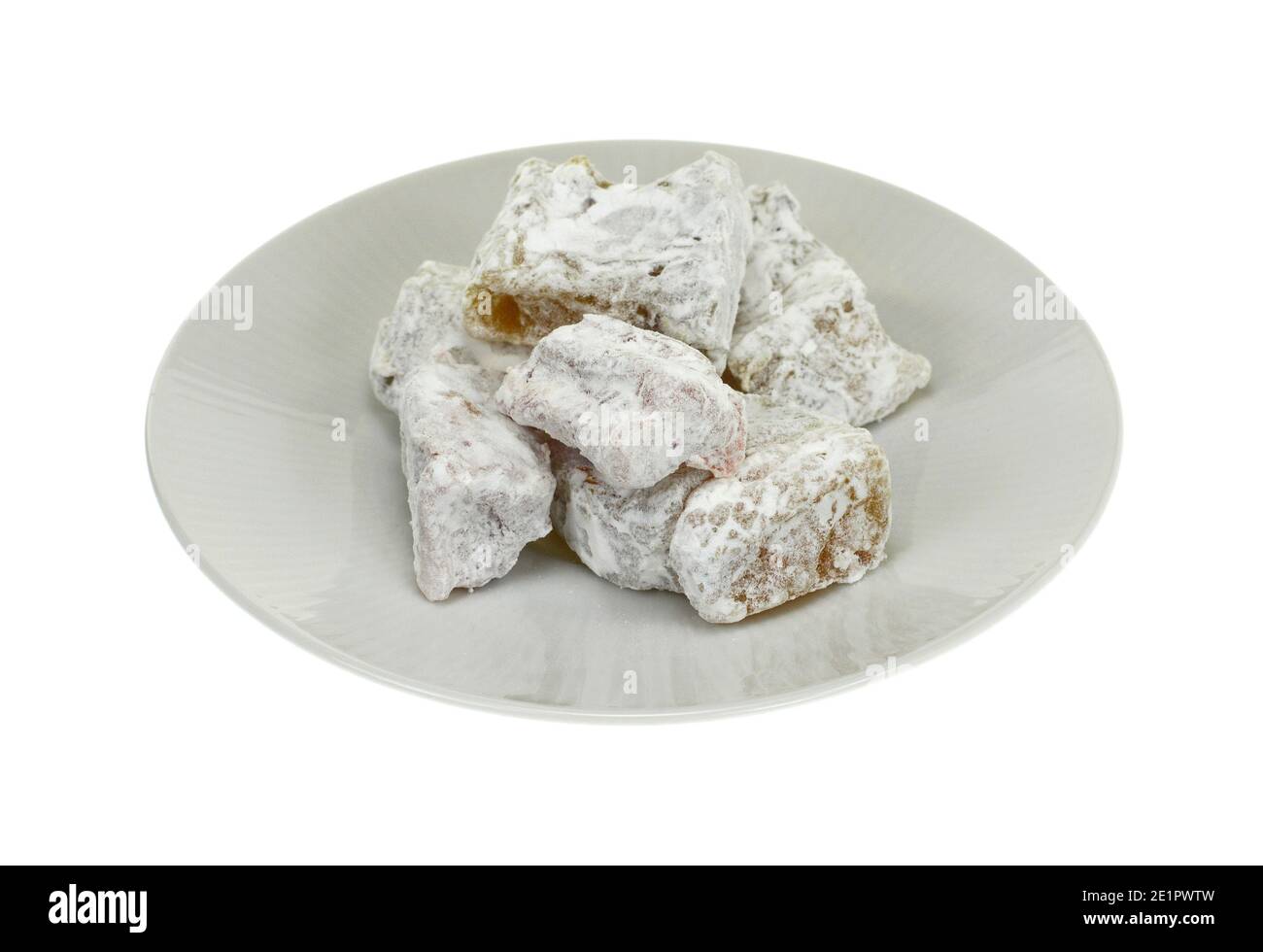 Turkish delight isolated on white. Ratluk Stock Photo - Alamy