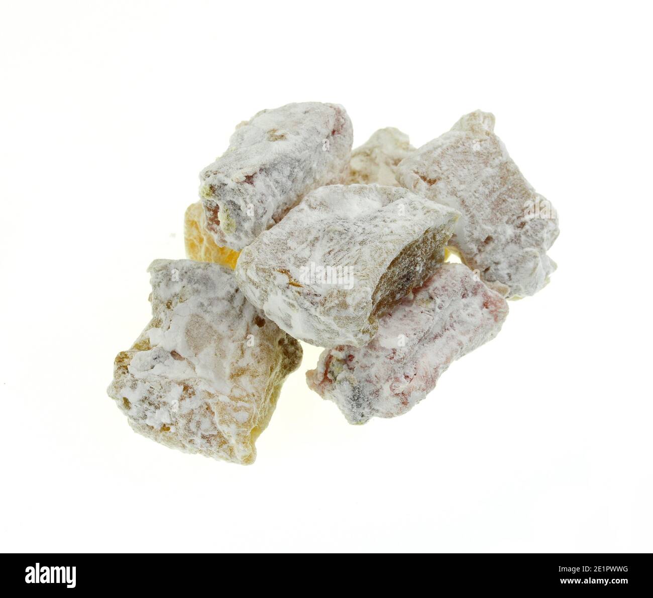 Turkish delight isolated on white. Ratluk Stock Photo - Alamy