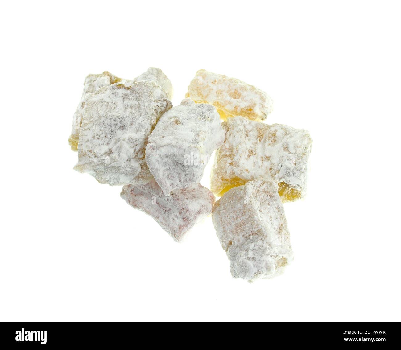 Turkish delight isolated on white. Ratluk Stock Photo - Alamy