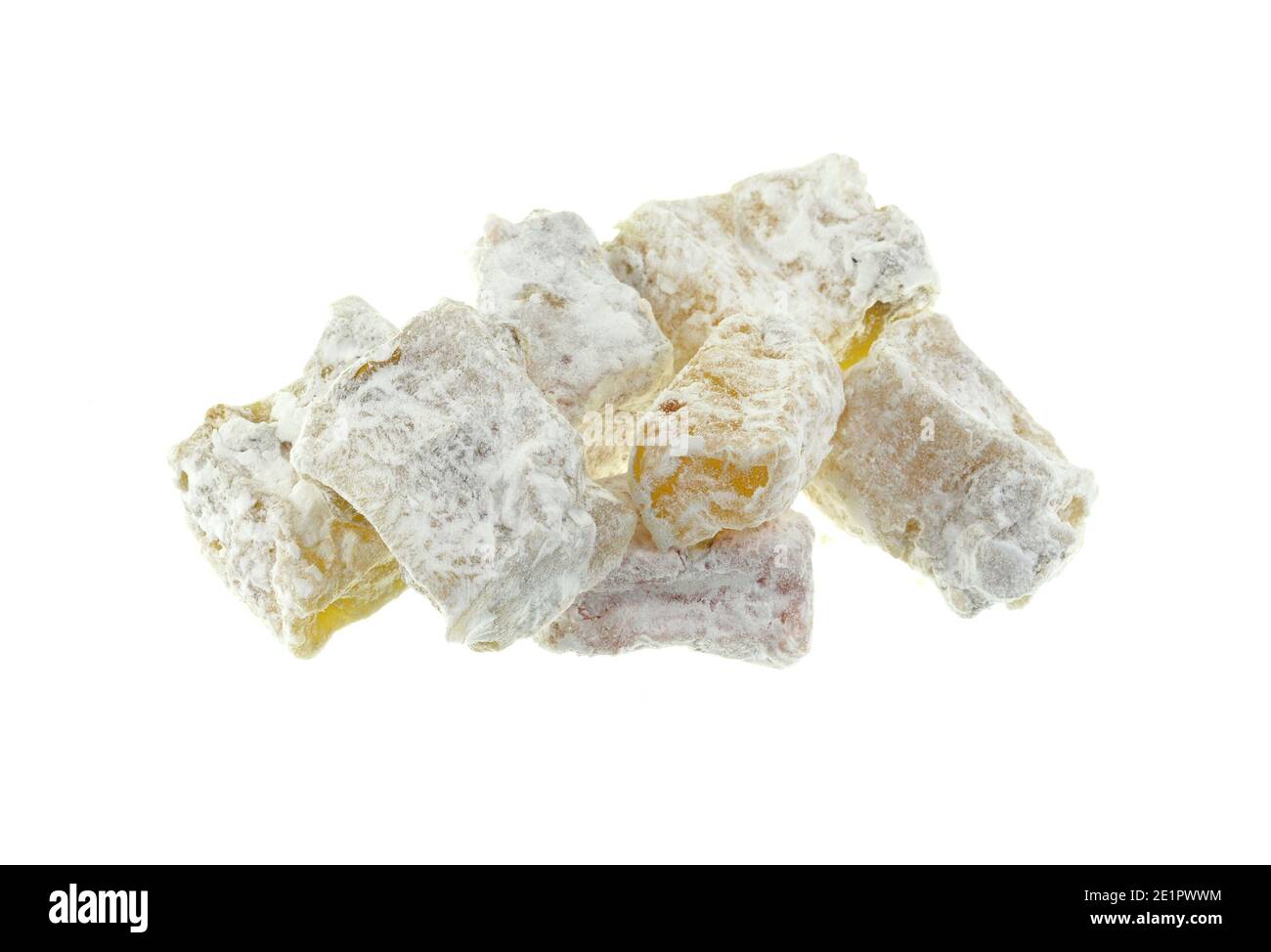 Turkish delight isolated on white. Ratluk Stock Photo - Alamy