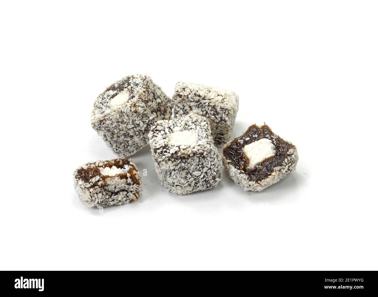 Turkish delight isolated on white. Ratluk Stock Photo - Alamy