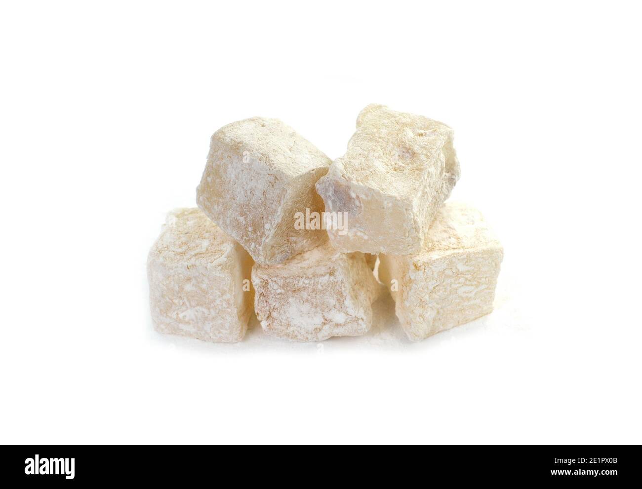 Turkish delight isolated on white. Ratluk Stock Photo - Alamy