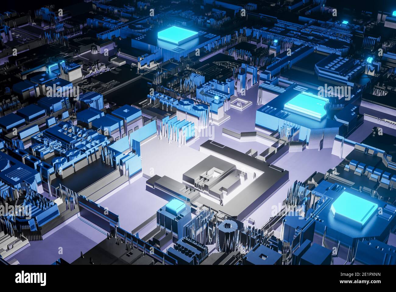 Abstract technology chip processor background circuit mother board and ...