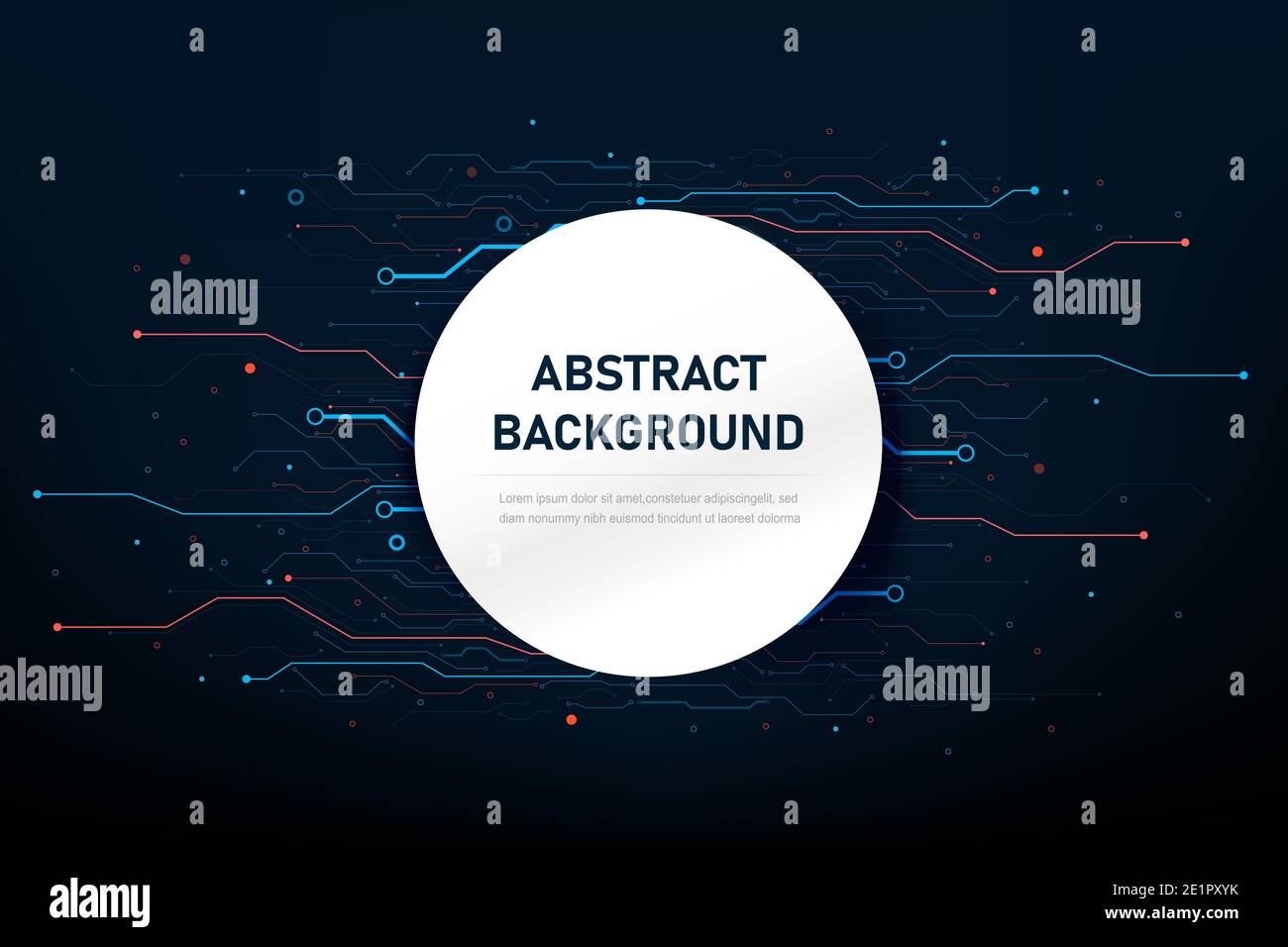 Abstract background electronic printed circuit board, with connection ...