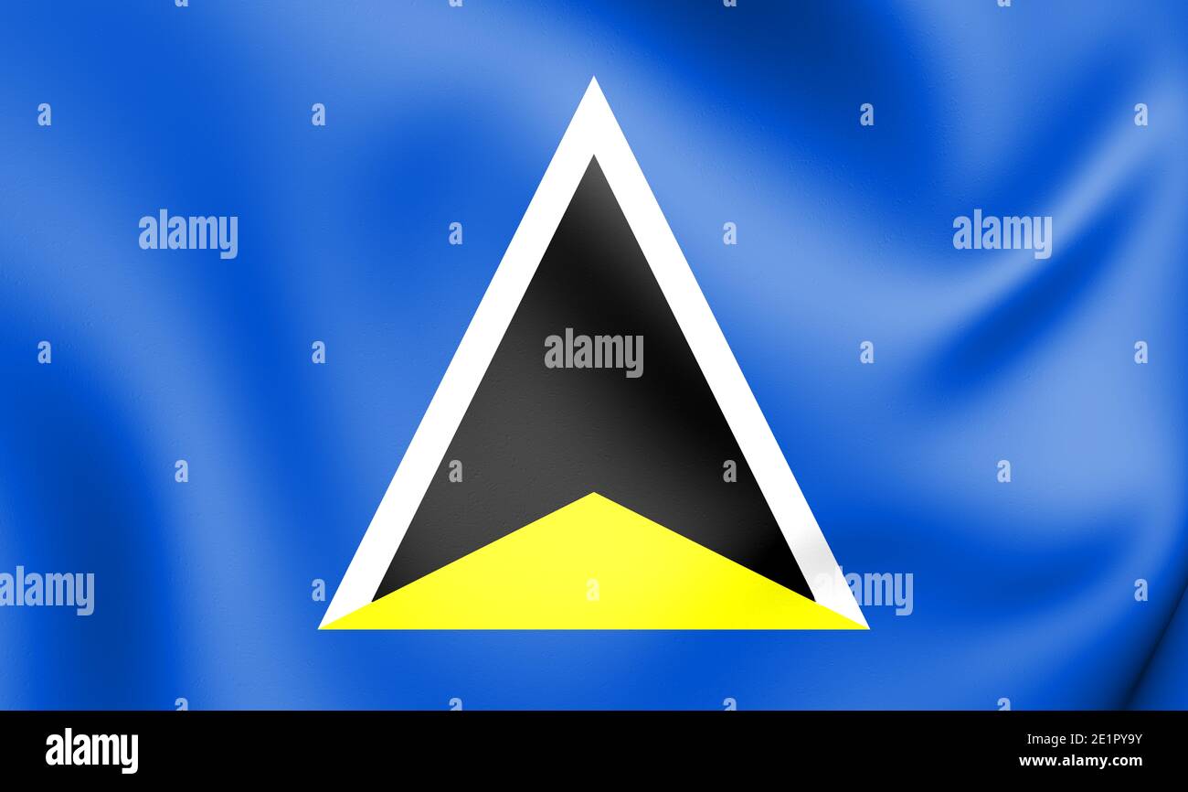 Flag of st lucia hi-res stock photography and images - Alamy