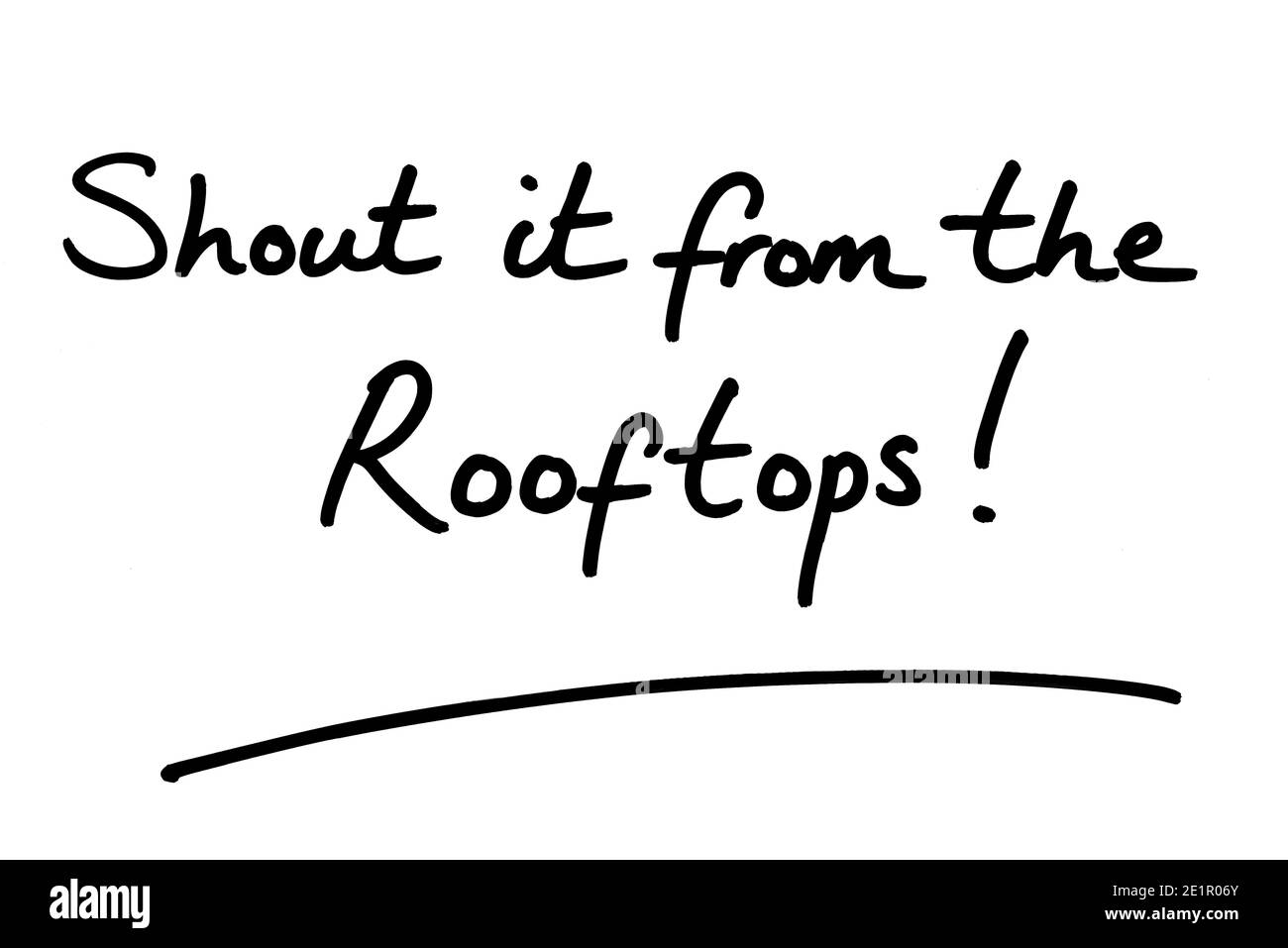 Shouting from the roof tops hi-res stock photography and images - Alamy