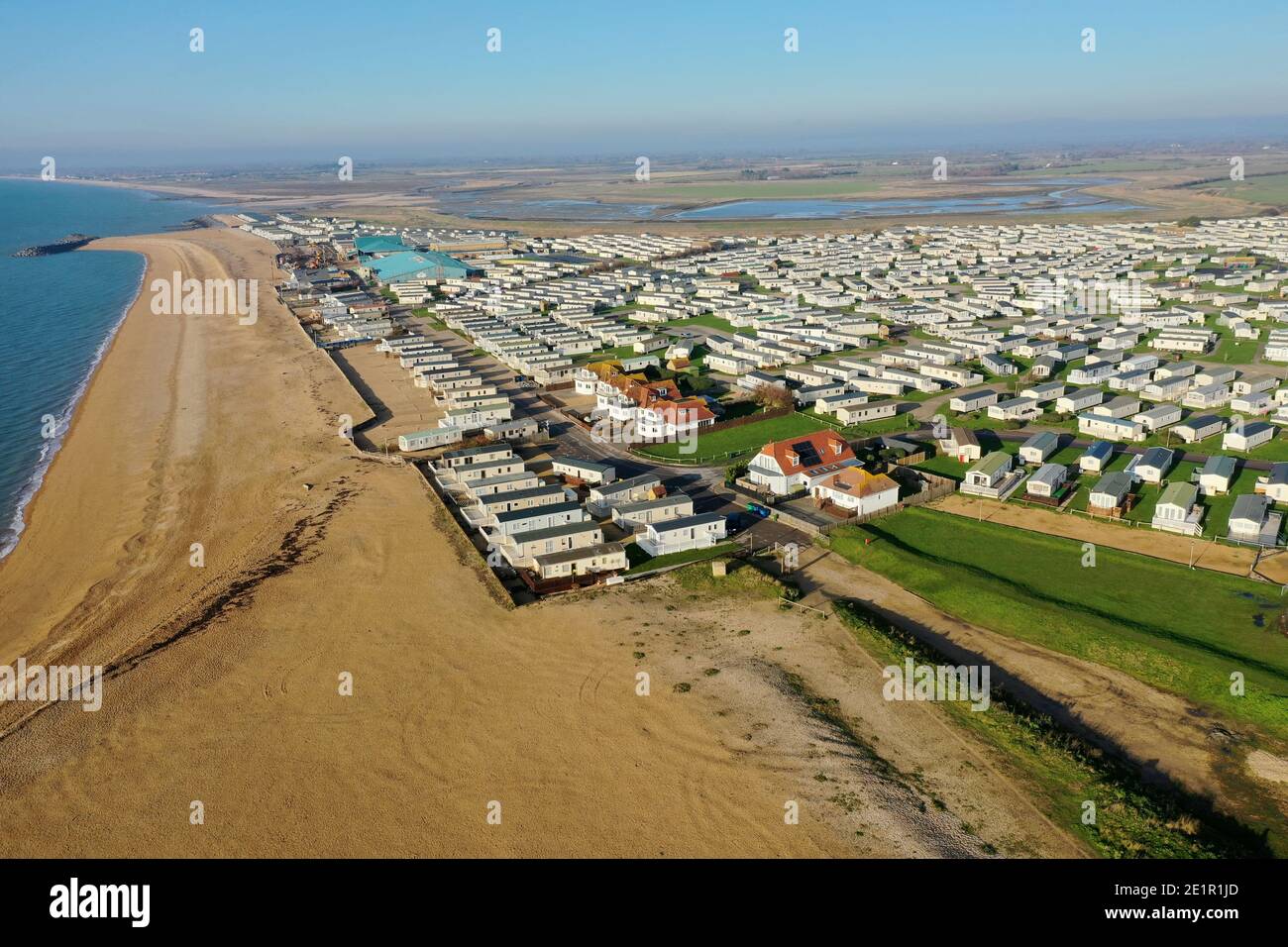 Medmerry aerial hi-res stock photography and images - Alamy