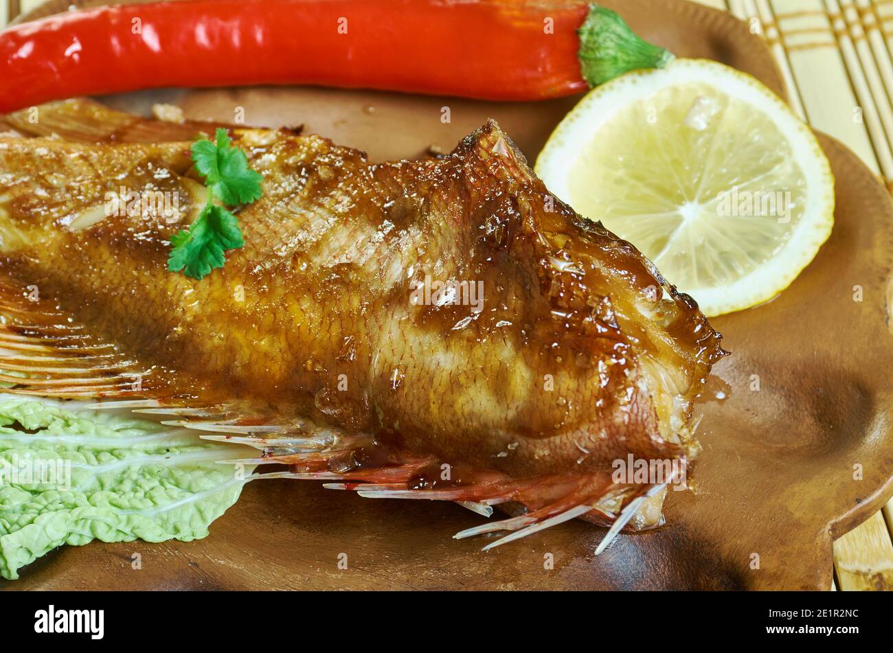 Bourgeoisie grille - Grilled red snapper, fish specialty on the ...
