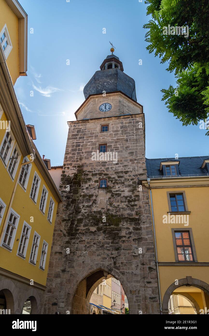 Historic city gate Ketschentor in the bavarian city Coburg, Germany ...
