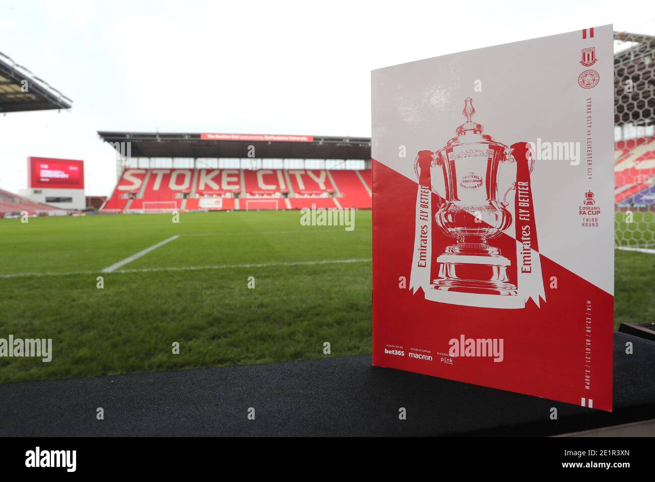 Stoke On Trent, UK. 09th Jan, 2021. The match programme for the FA Cup ...