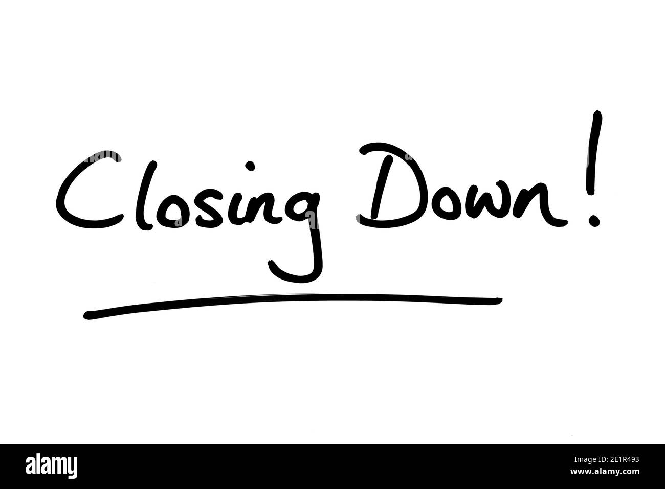 Closing down Black and White Stock Photos & Images - Alamy