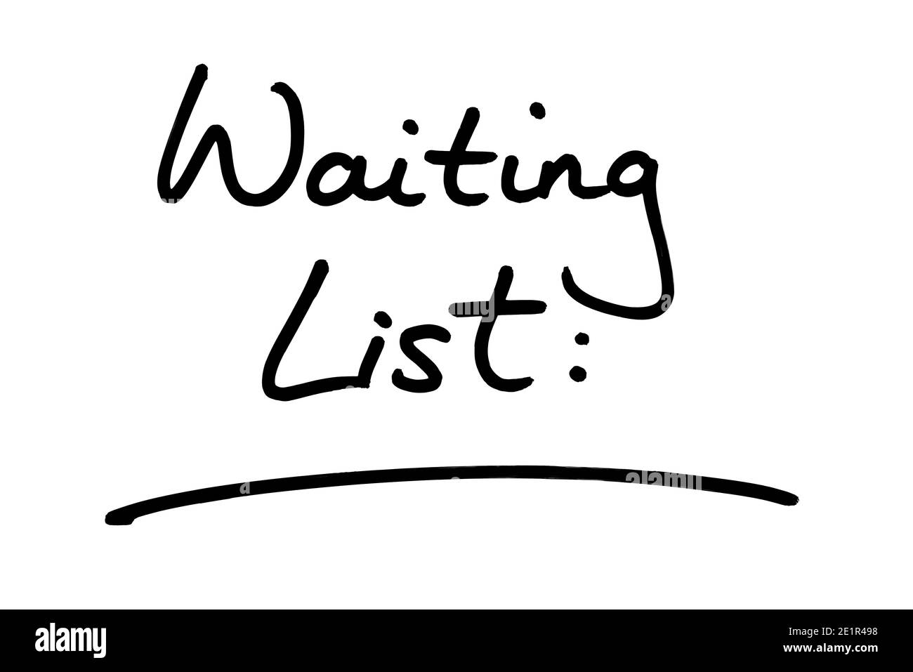 Waiting list hi-res stock photography and images - Alamy