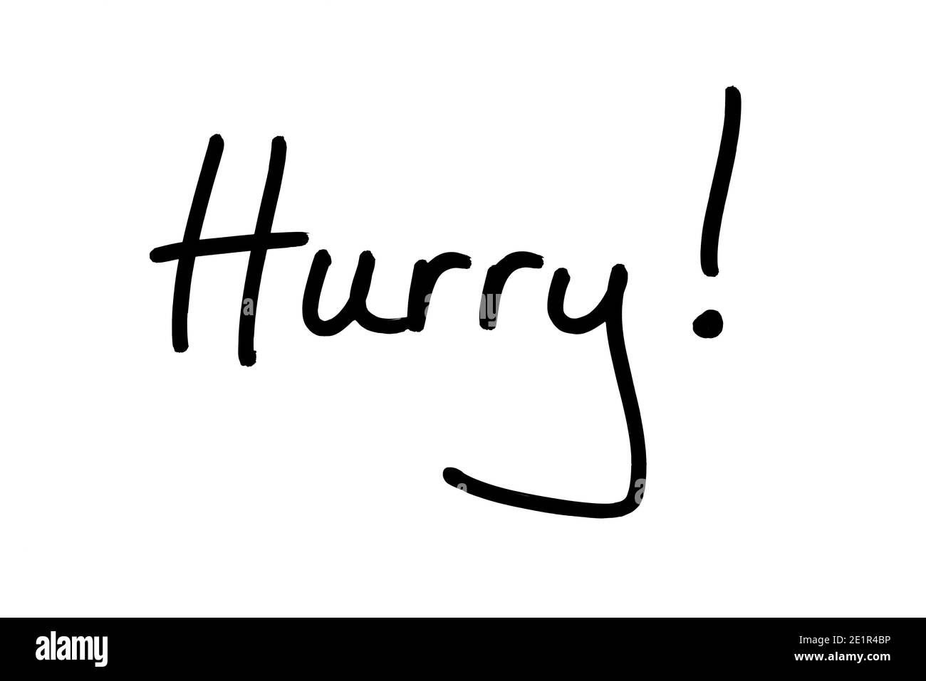 Hurried writing hi-res stock photography and images - Alamy