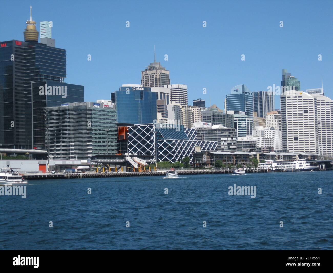 SYDNEY, AUSTRALIA - NOVEMBER 15: Side view of Sydney skyline from the ...