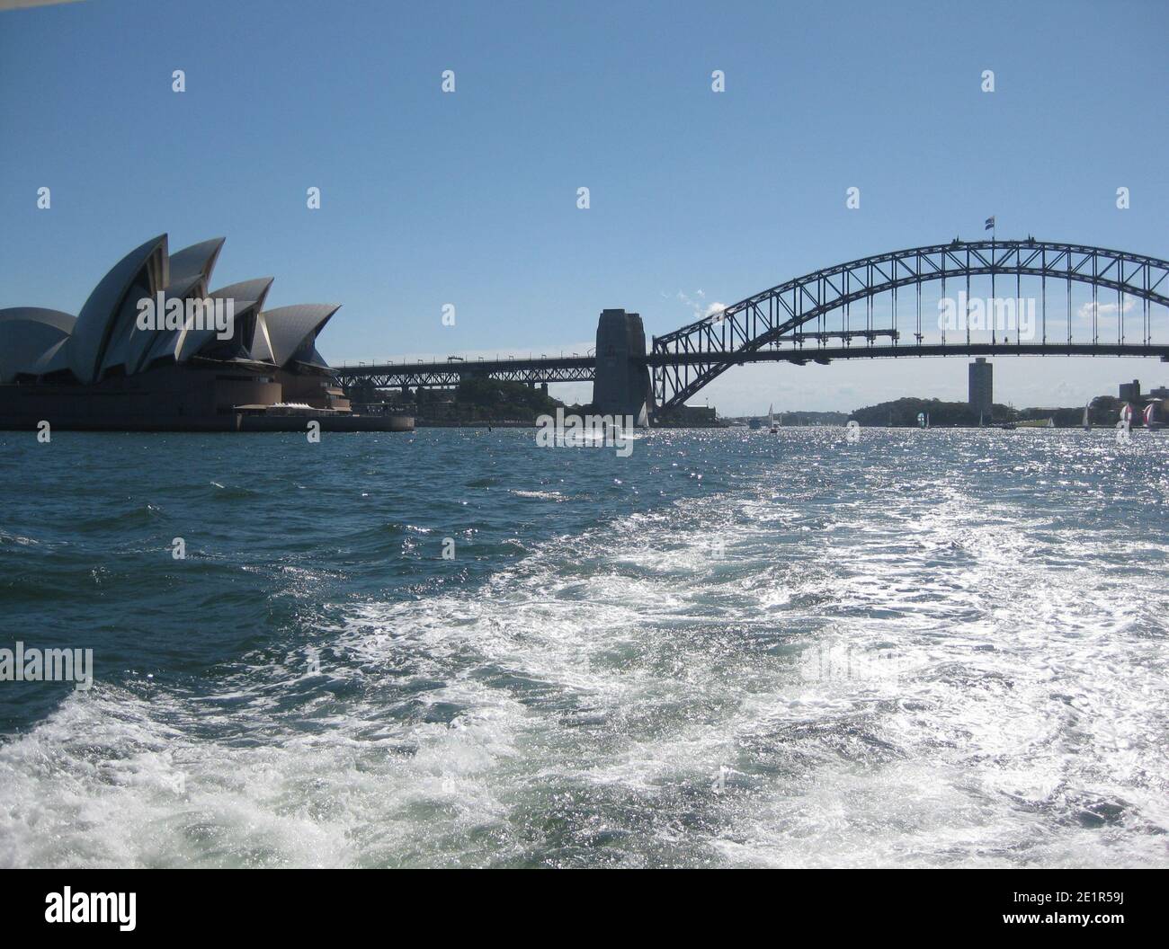 View of Sydney Opera House and Sydney harbour bridge Stock Photo - Alamy