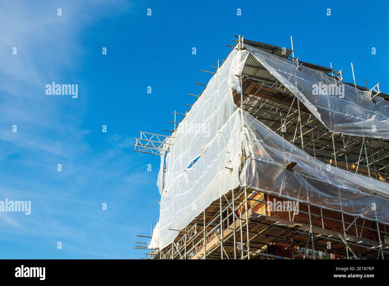 Construction scaffolding brick red hi-res stock photography and images ...