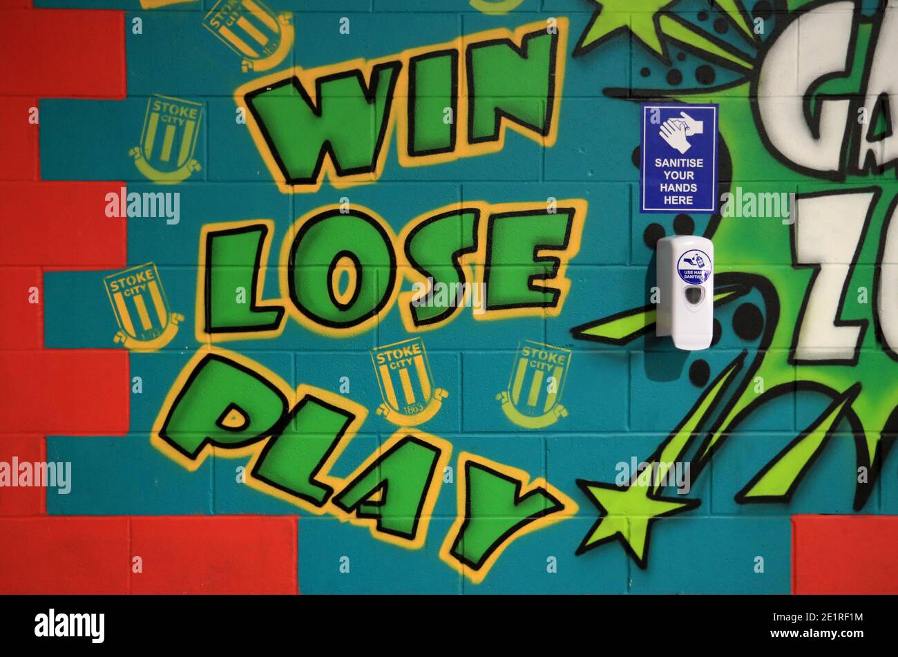 Signage on concourse stadium hi-res stock photography and images - Alamy