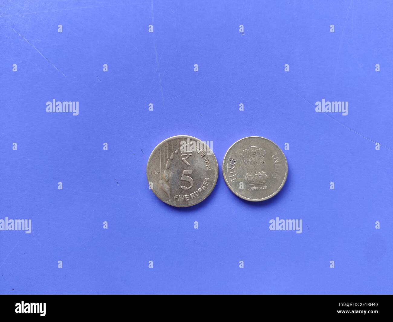 New Indian currency coin of rupees five with new design and pattern ...