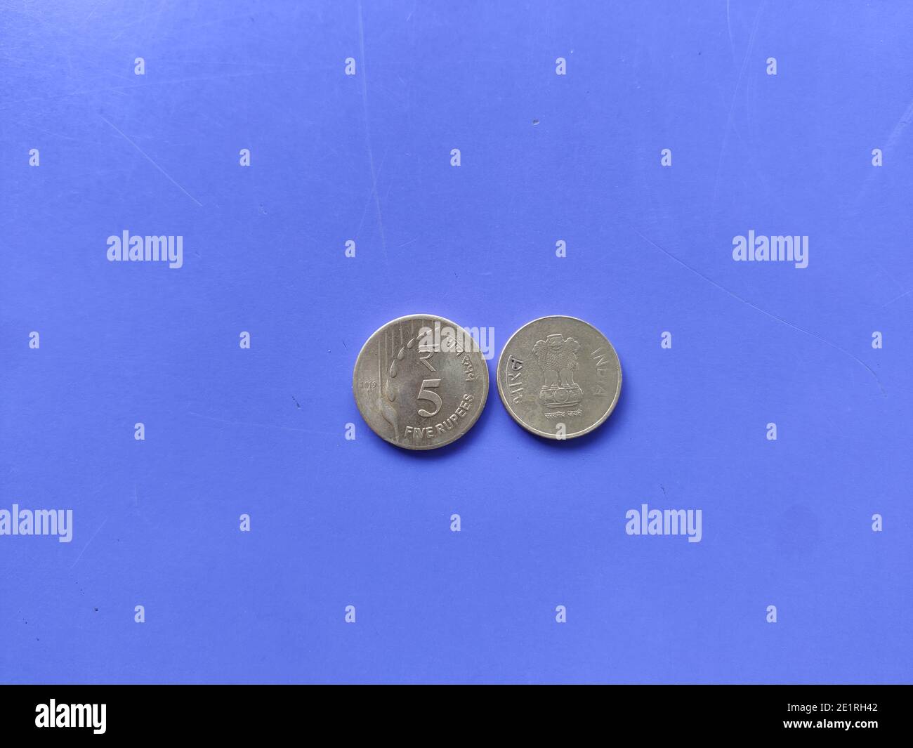 New Indian currency coin of rupees five with new design and pattern ...