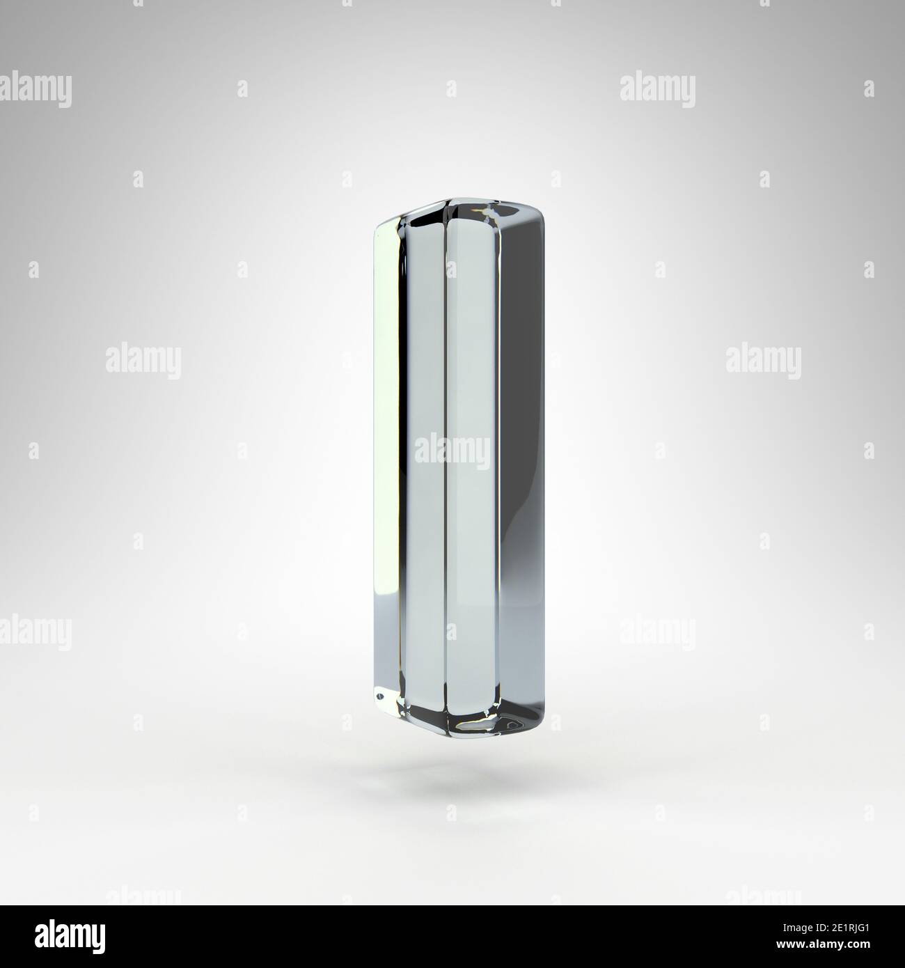 Letter L lowercase on white background. Camera lens transparent glass ...