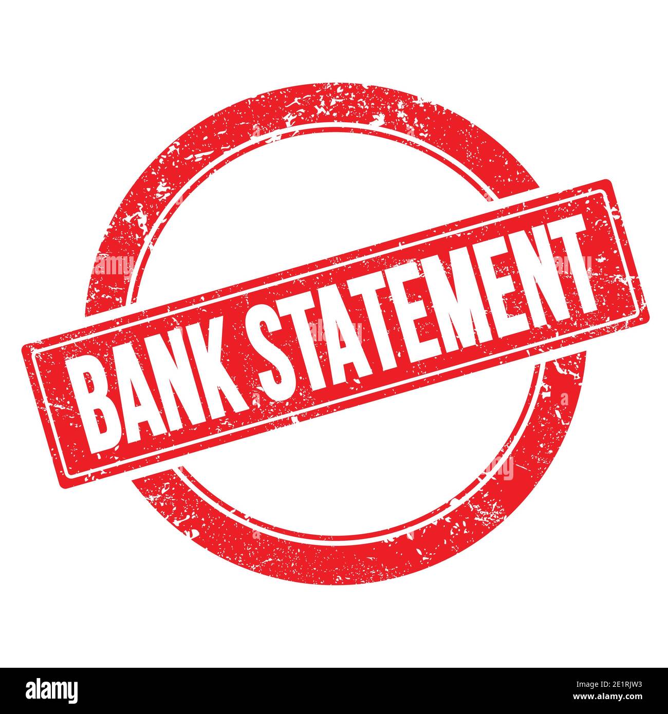 BANK STATEMENT text on red grungy round vintage stamp Stock Photo - Alamy