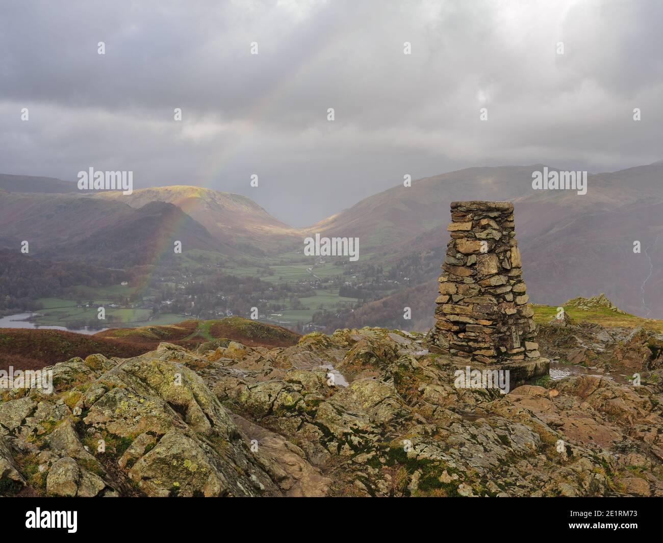 Trig point lake district hi-res stock photography and images - Alamy