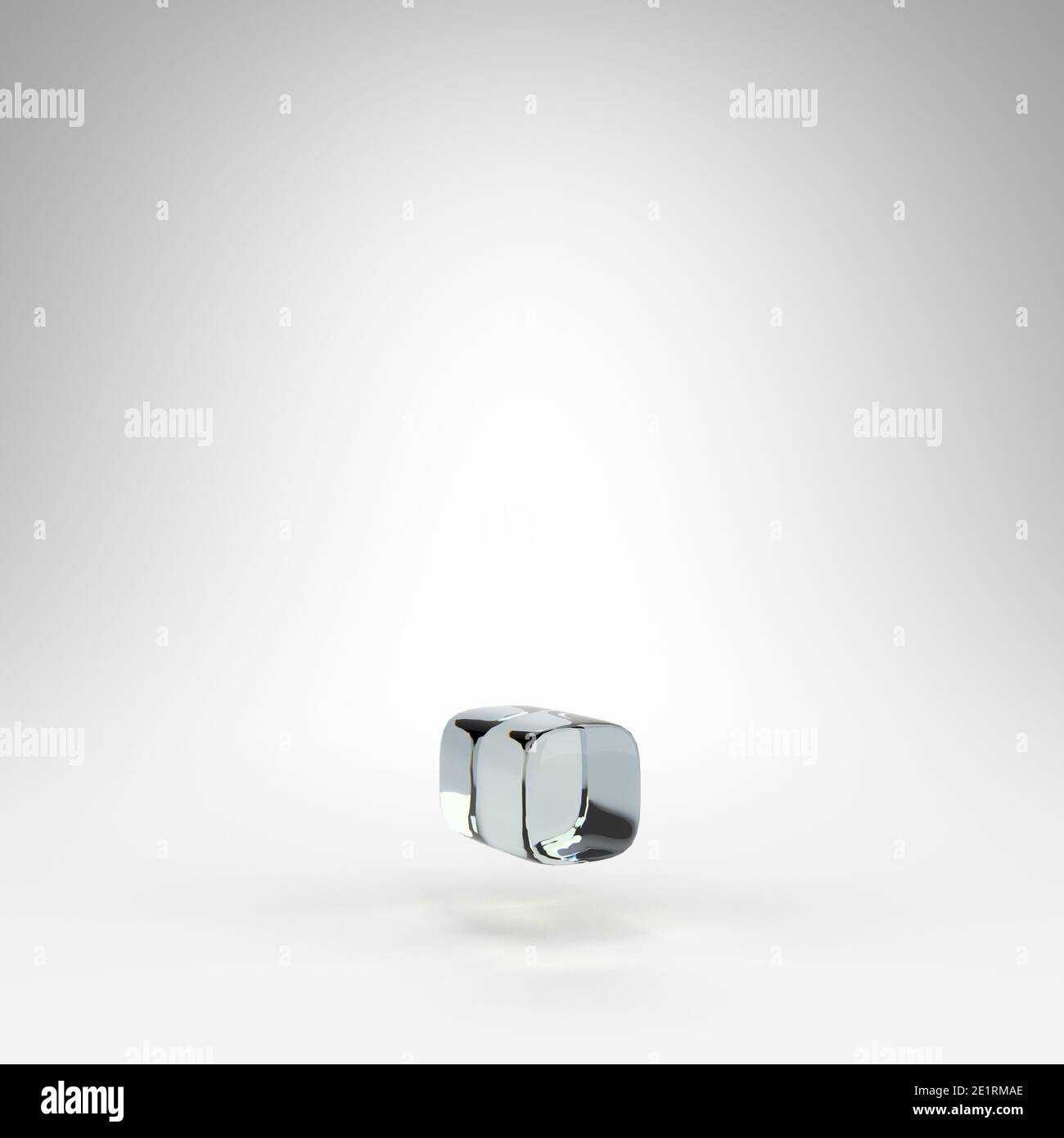 Period symbol on white background. Camera lens transparent glass 3D ...