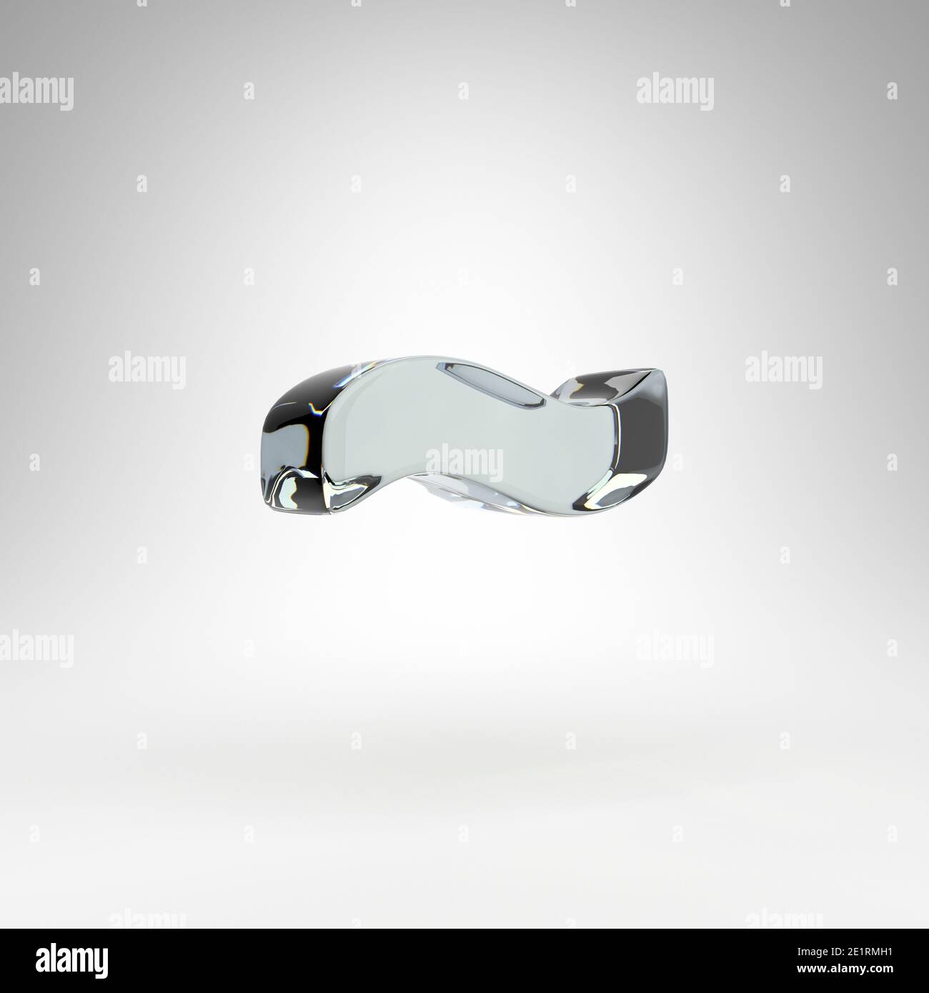 Tilda symbol on white background. Camera lens transparent glass 3D ...