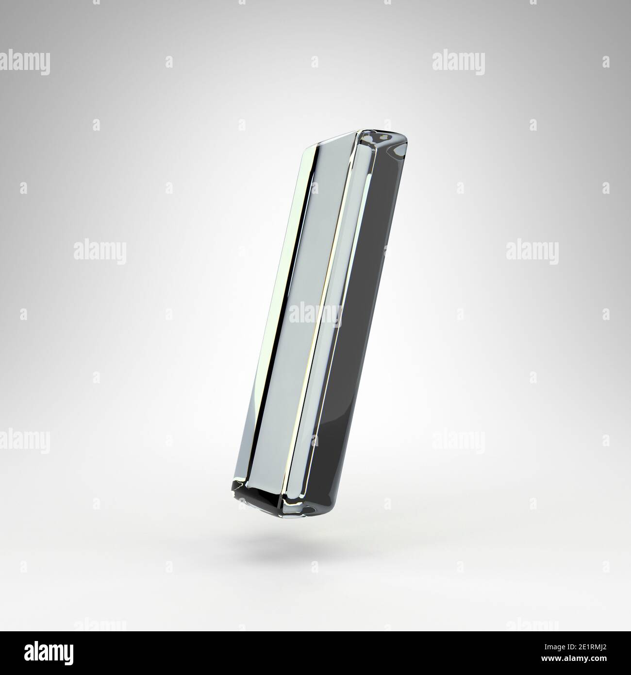 Forward slash symbol on white background. Camera lens transparent glass ...