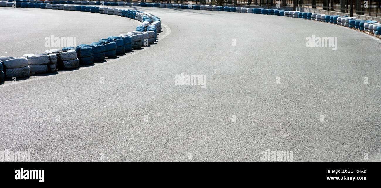 A picture of circuit raceway and tires high quality photo Stock Photo ...