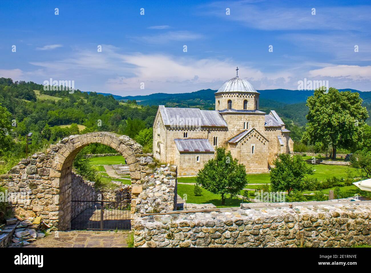 Old medieval monastery Gradac in Serbia Stock Photo - Alamy