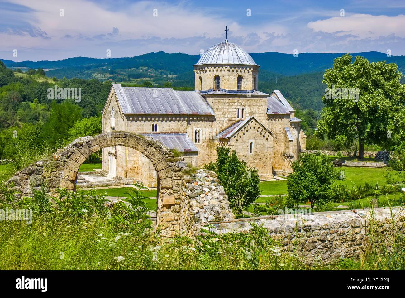 Old medieval monastery Gradac in Serbia Stock Photo - Alamy