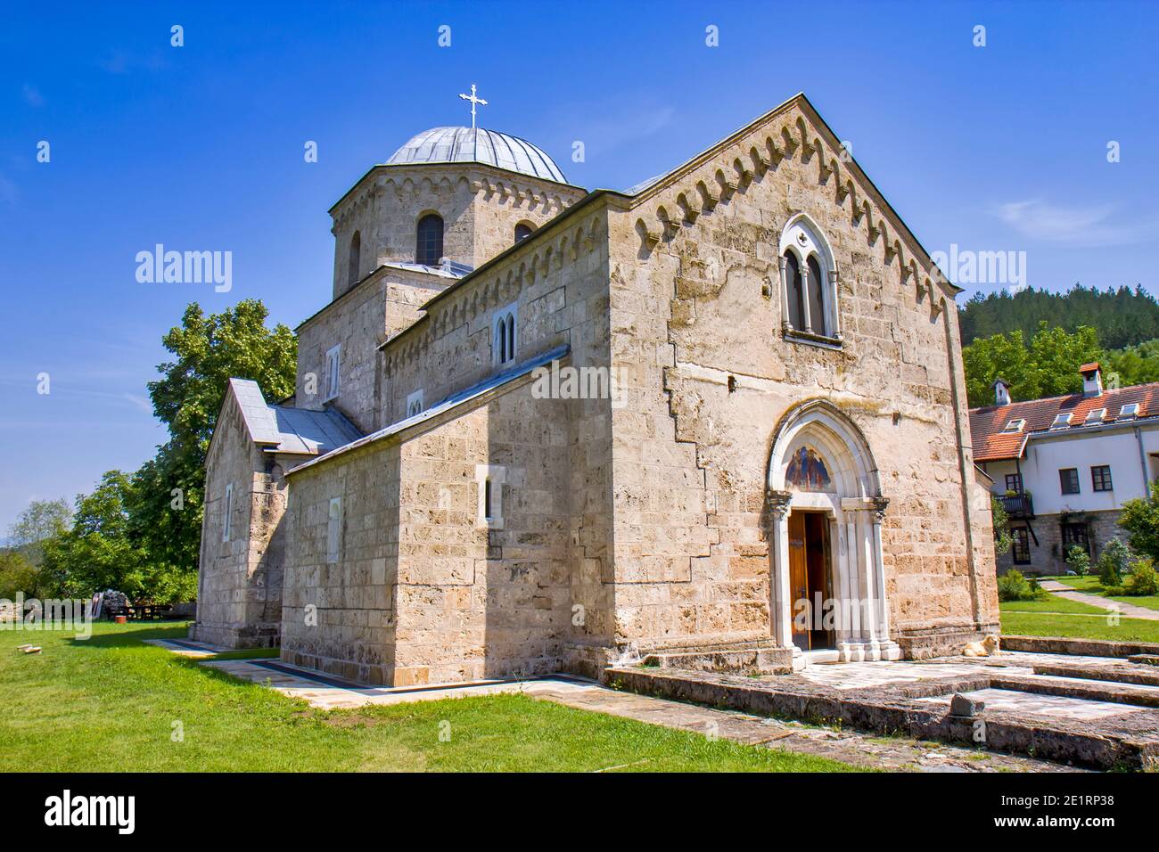 Old medieval monastery Gradac in Serbia Stock Photo - Alamy