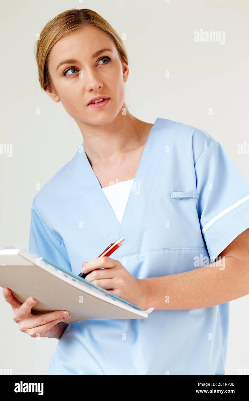 Portrait of nurse Stock Photo - Alamy