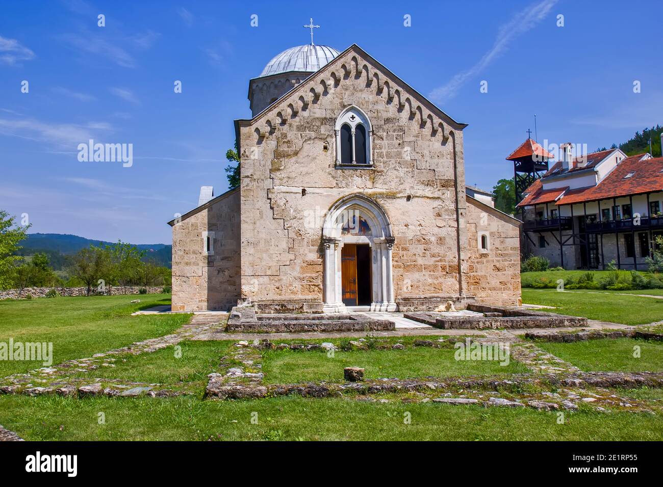 Old medieval monastery Gradac in Serbia Stock Photo - Alamy