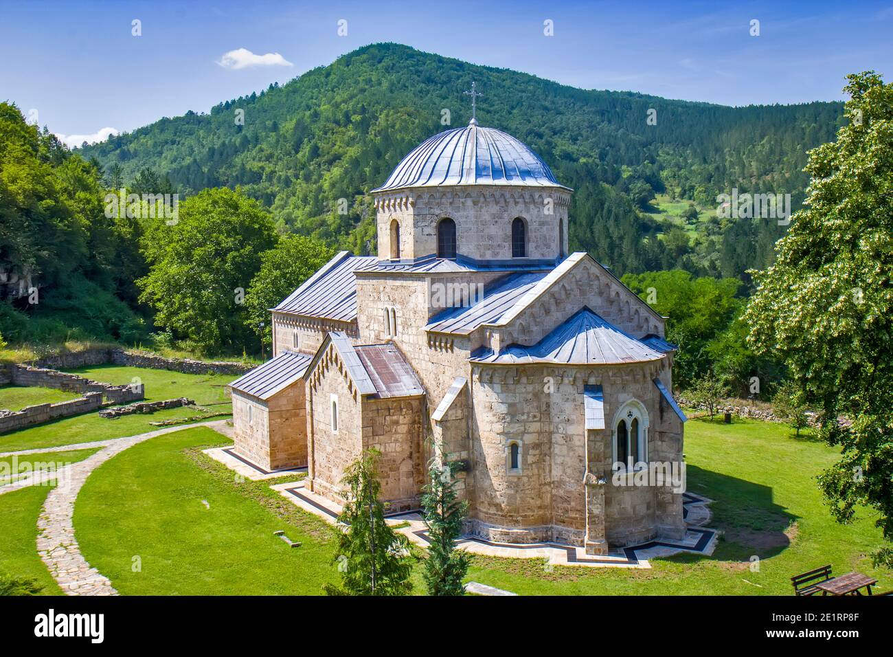 Old medieval monastery Gradac in Serbia Stock Photo - Alamy